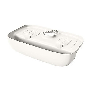 Kitchen Faucet Splash-Proof Draining Rack | Non-Slip Countertop Pad | Storage Rack Mat for Faucet to Keep Sponge | Water Collection Pad | White Rack | Orange Rack (White)