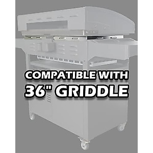 Wind Guards for Blackstone 36 Inch Griddle, Blackstone Griddle Accessories, Stainless Steel Magnetic Wind Screen, Compatible with Rear Grease Cup, Hood and Side Shelf, Gas Saving