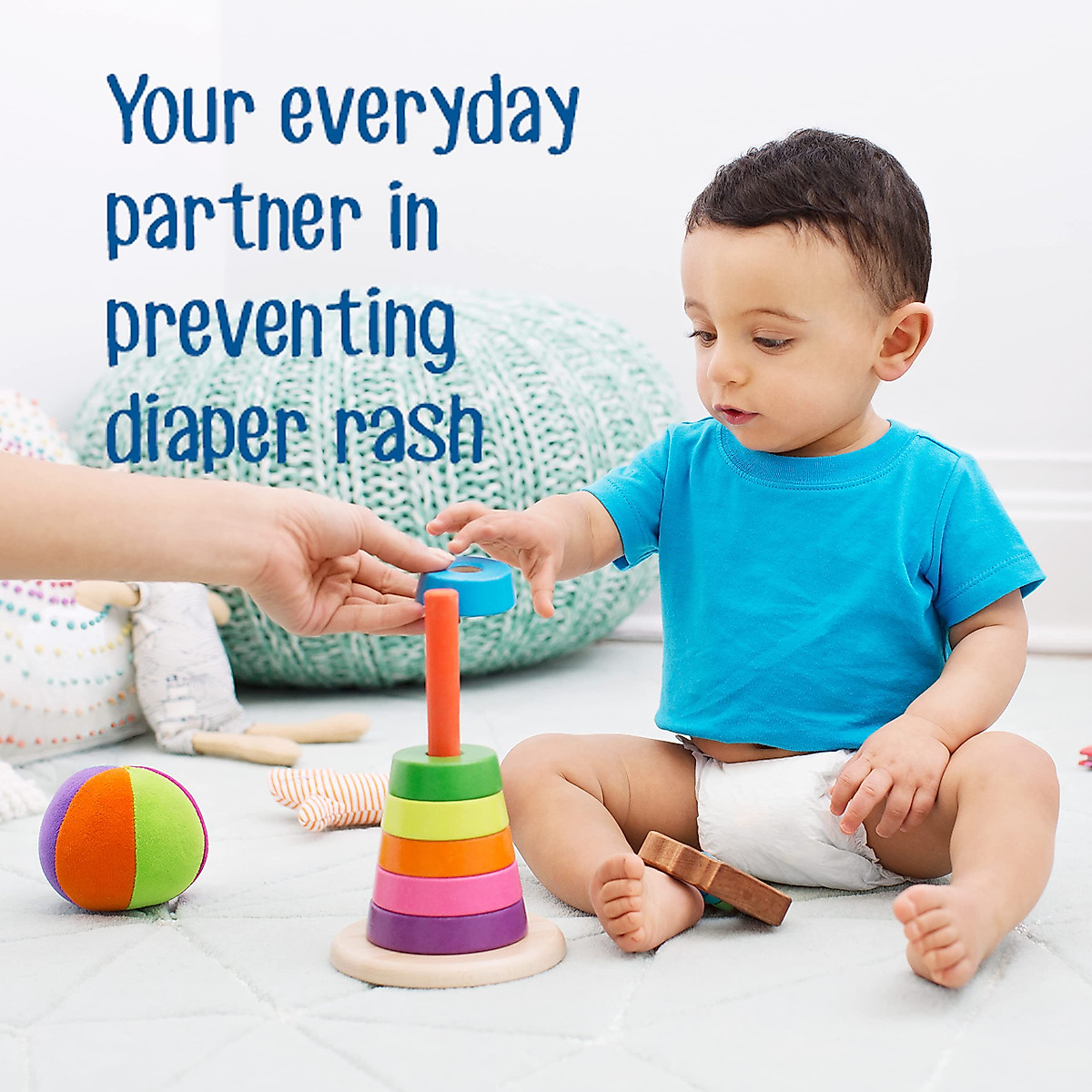 Desitin Daily Defense Baby Diaper Rash Cream with 13% Zinc Oxide Barrier Cream to Treat, Relieve & Prevent Diaper Rash, Hypoallergenic, Dye-, Phthalate- & Paraben-Free, 4 oz