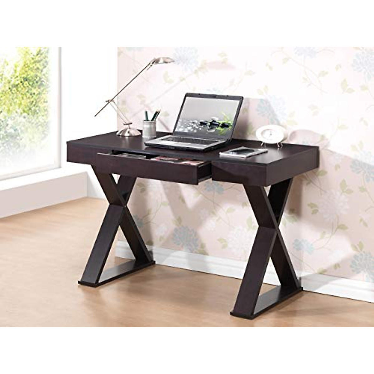 Techni Mobili Trendy Drawer, Espresso Writing Desk