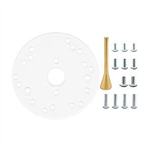 POWERTEC 71022 6-1/2-Inch Router Plate, Fits Porter Cable, Bosch, Craftsman, Dewalt, Hitachi, Makita, Milwaukee, Ryobi