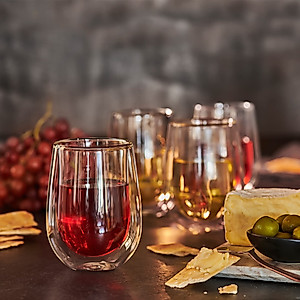 HENCKELS Cafe Roma Wine Glass Set, 4-pc, Clear