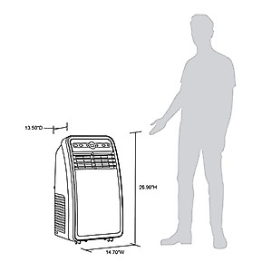 Newair Portable Air Conditioner & Dehumidifier | 8,000 BTU | Compact White Portable AC | Portable Fan With 3 Cooling Modes Window Air Conditioner | Small A/C Swamp Cooler With Remote