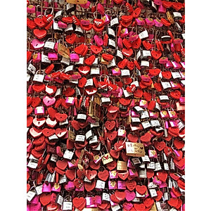 2Pcs Wire Rope Heart Shape Love Lock 3 Digital Combination Padlock Resettable Password for Travel Bags