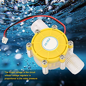 F50 Micro-hydrogenerator,Micro Water Turbine Generator,Portable Water Charger Water Flow Pump Turbine Hydroelectric Power Energy Generator(5V)(5V)