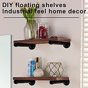 6 Pcs 12 Inch Industrial Pipe Clothes Bar, Pipe Clothing Rack for Hanging Clothes, Wall Mounted Clothes Rack, Wall Clothes Rods, Face Out Pipe Racks for Retail Boutique Display