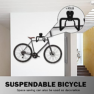 Luoximo Garden Water Hose Holder - Heavy Duty Hose Hanger Wall Mounted for Outside, Sturdy Hose Holder Freestanding Metal Hose Hook with Installation Guide(100ft)