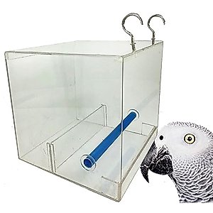 Large Tweeky Clean Seed Bird Feeder Parrot Toy Toys African Grey Amazon Tidy No Mess