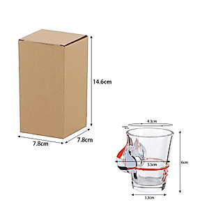 2 Pieces Shot Glasses Bikini Bust 3D Shot Glasses Funny Body Shape Wine Glasses Transparent 53ml Beverage Cups Glassware Bar Decoration Cup Bachelor Party Shot Glasses Cocktail Whiskey Glasses