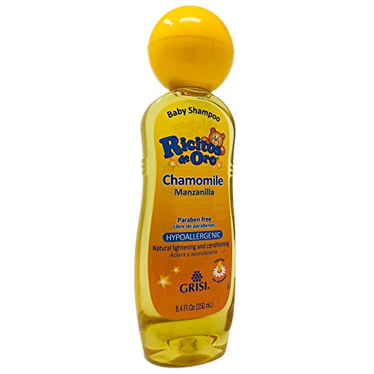 Ricitos de Oro Chamomile Baby Shampoo, Hypoallergenic Tear Free Baby Shampoo with Chamomille Extract; 8.4 Fl Oz