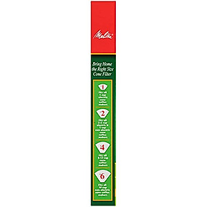 Melitta 4 Cone Coffee Filters, White, 40 Total Filters Count - Packaging May Vary