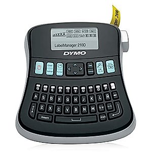 Dymo S0784440 Label Manager 210D Label Maker QWERTY Keyboard - Black/Clear