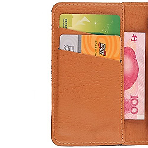 Tnviud Pattern Wallet Design Flip PU Leather Cover Skin Protection Case for Emporia Happy E30 1.8" (Lovely)