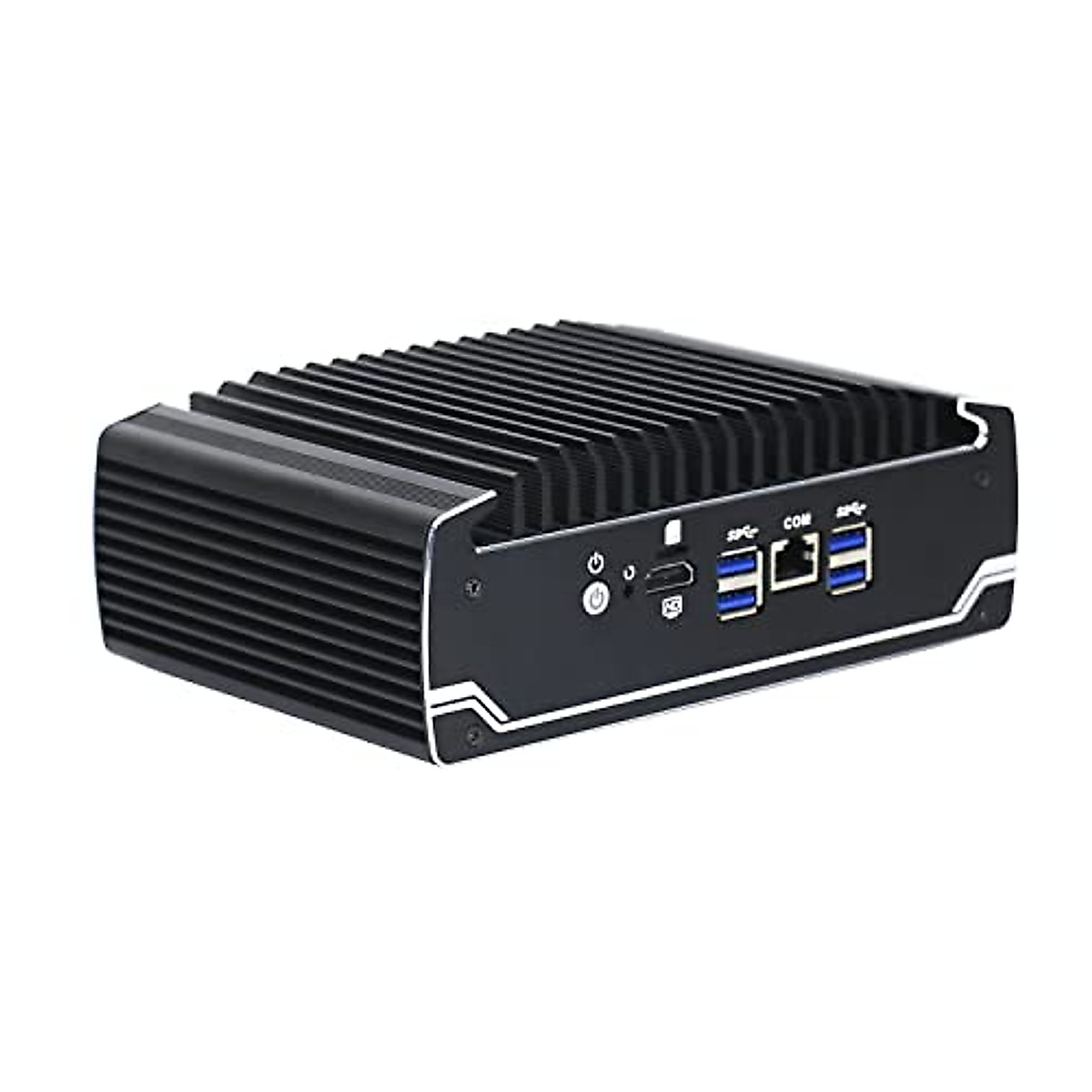HUNSN Micro Firewall Appliance, Mini PC, VPN, Router PC, Intel Core I5 8250U, RX03, AES-NI, Nano SIM Slot, HDMI, COM, 6 x Intel I211, Vesa Mount, Barebone, NO RAM, NO Storage, NO System