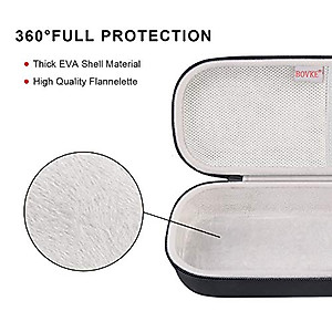 BOVKE Stethoscope Case for 3M Littmann Classic III, Lightweight II S.E, MDF Acoustica Deluxe Stethoscopes - Extra Room for Medical Bandage Scissors EMT Trauma Shear and LED Penlights, Black