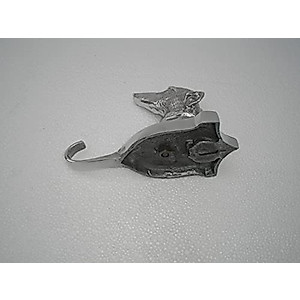 Greyhound Dog Head Metal Wall Mount Hooks Sculpture Lot of 2 Pieces Greyhound Dog Sculpture Unique Figurine Statue Wall Mount Hooks for Home | Office Decorations by INDIAART12