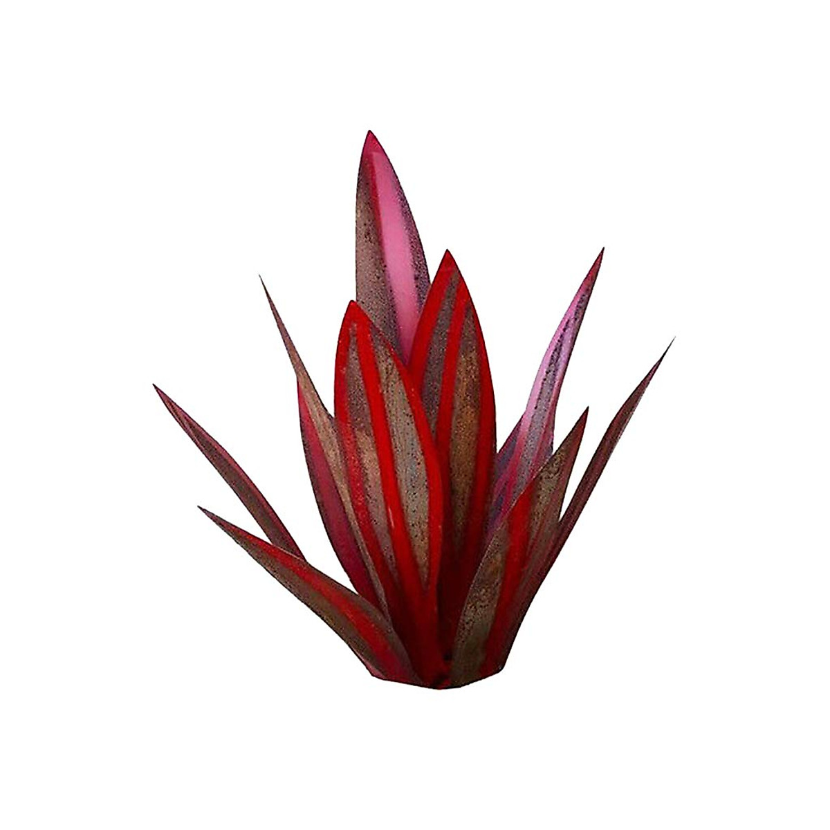 CUCUDAI Simulation Art Agave Plant Ornaments DIY Rustic Metal Sculpture for Outdoor Patio Yard Garden Decoration Stakes Lawn Statue Home Decor