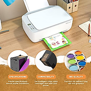 KONGTENBUY - 63XL Ink Cartridge,Remanufactured Replacement for HP Envy 4510 4520 4525 4528 HP OfficeJet 5267 5255 3830 4650 5258 3832 HP DeskJet 1110 1112 2132 3630 3636 (1Black 1Tricolor)