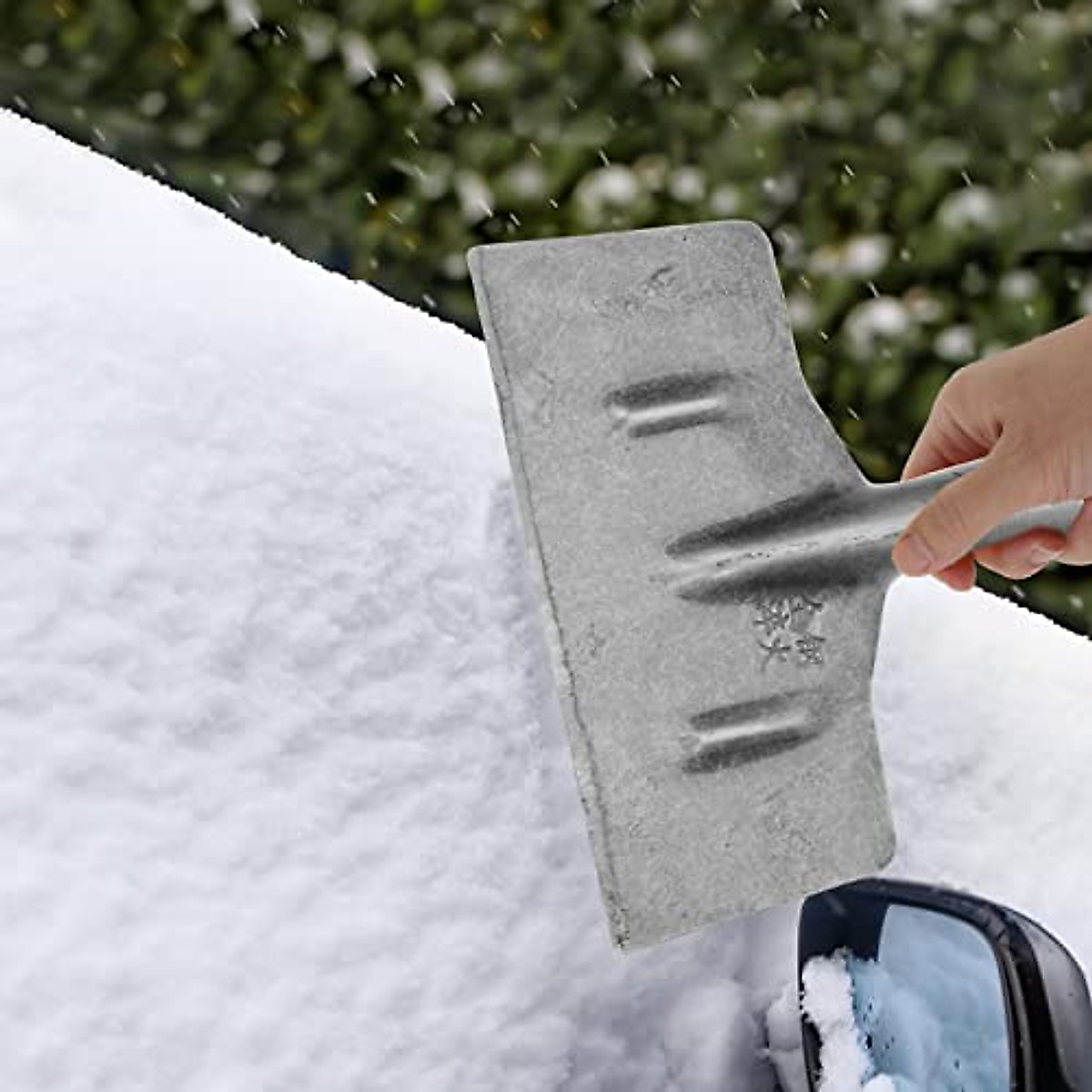 Happyyami Snow Pusher Shovel Snow Pusher Shovel Snow Shovel Flat Head Car Windshield Snow Scraper Road Ice Shovel Snow Removal Tool for Cars Trucks Windows Outdoor Garden Ice Shovel Auto Tools