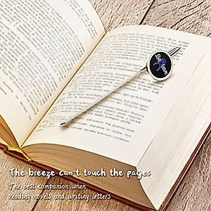 Colon Cancer Ribbon Cancer Believe Metal Bookmark for Women Men Cute Bookmarker Page Markers for Birthday 1.2"