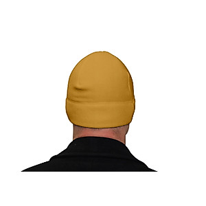 Temple Tape Tactical Fleece Watch Cap Beanie – Skull Cap Fleece Hat - 2 Pack Black/Sand Brown - One Size (Fits Most Heads)