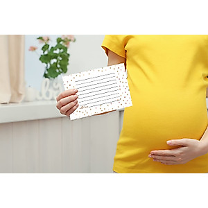 Toctose Advice for New Parents, Parenting Advice Card, Baby Shower Party, Tips for the Parents To Be，Includes a 5x7 Standing Sign and 25 4x6 Advice Cards(JYC039)