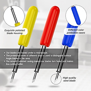 50PCS Replacement Blades Compatible with Cricut Explore Air 2/Air 3/Maker/Maker 3/Expression, 10PCS Fine Point Blades, 10PCS Deep Point Blade and 30PCS Cutting Neddles Compatible with Cricut Blades