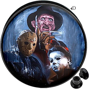 MoDTanOiz - Flesh tunnels 3/4 inch 20mm ear gauges plug tunnels gauge for ears silicone double flare screw on piercing 3/4 20mm