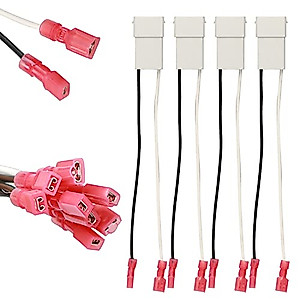 Speaker Connector Speaker Wire Harness Replace 72-7800 Compatible with Honda Civic Cr-v Ridgeline Accord Element Acura Integra TSX RSX CL ILX MDX RL TL Door Speaker Harness Adapter 4 Pack
