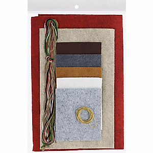 RACHEL'S OF GREENFIELD Felt Ornament KIT, Christmas Critters, Small