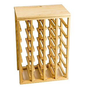 Creekside 24 Bottle Table Wine Rack (Pine) by Creekside - Exclusive 12 inch deep design conceals entire wine bottles. Hand-sanded to perfection!, Pine