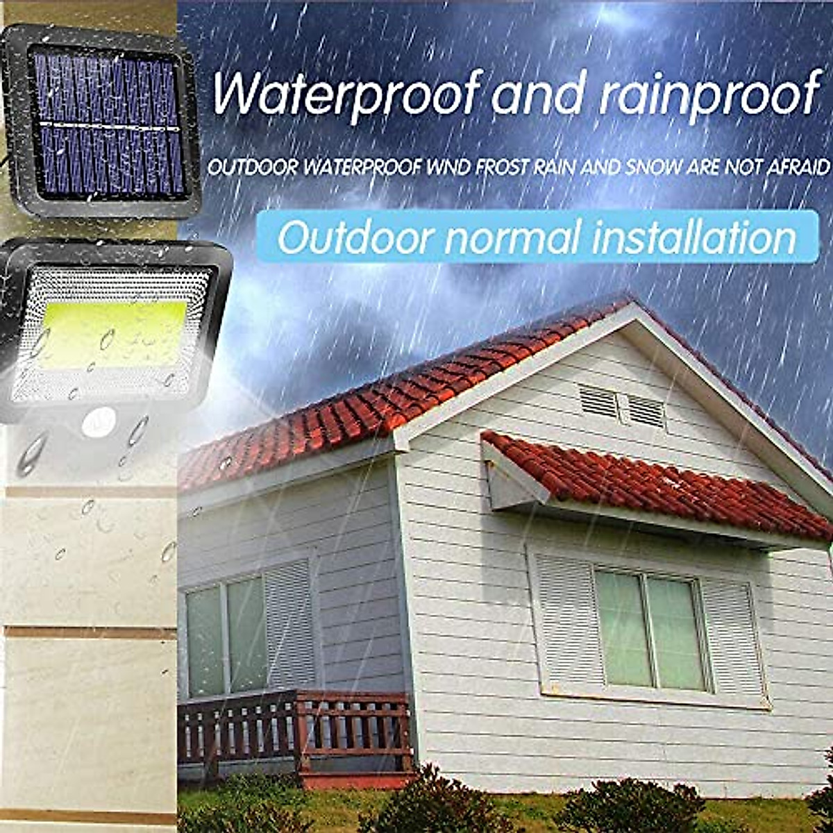 Automatic Security Sensor Light Solar Motion Sensor Lamp Waterproof IP65 Solar Light for Home Garden