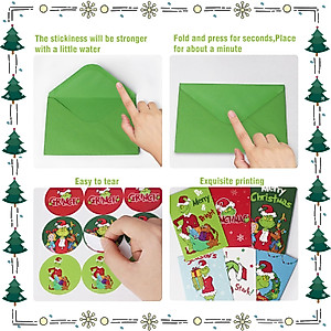 RINOLY Set of 30 Christmas Cards Bulk Boxed with Envelopes and Stickers,6 Assorted Designs Christmas Cards, Holiday Christmas Greeting Cards Bulk-4x6 inch