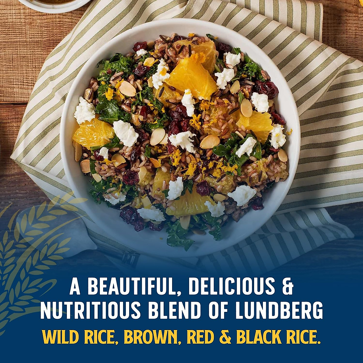 Lundberg Regenerative Organic Certified Wild Blend Rice – Brown, Red & Black Varieties, 32 Oz