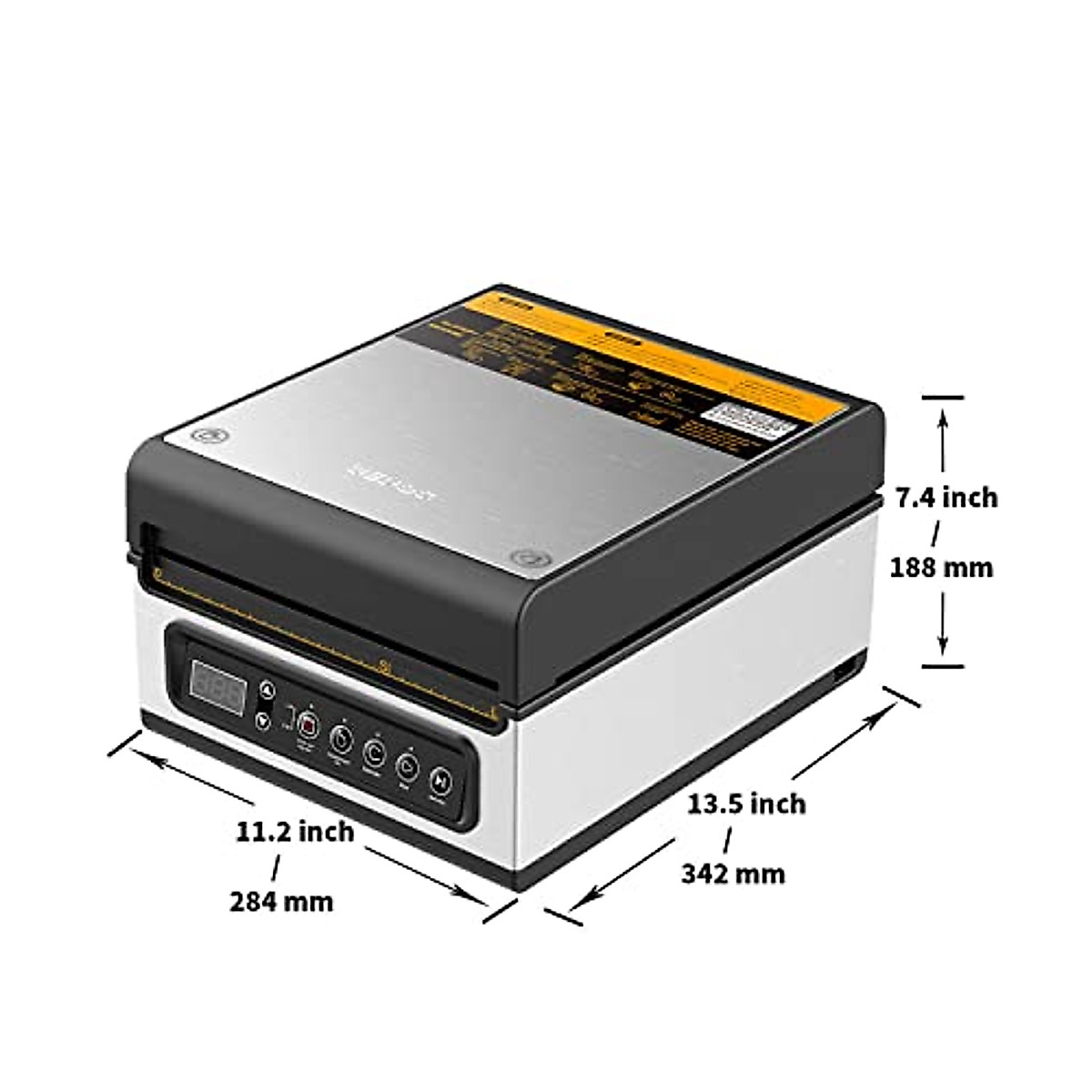 Wevac Chamber Vacuum Sealer, CV10, ideal for liquid or juicy food including Fresh Meats, Soups, Sauces and Marinades. Compact design, Heavy duty, Professional sealing width, Commercial machine