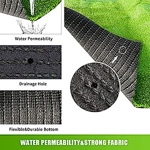 LVBAO 3x5 Feet (15 Square FT) Premium Synthetic Artificial Grass Turf Rug Mat Lawn Dog Grass Mat for Patio Balcony Garden Lawn Landscape Decorations