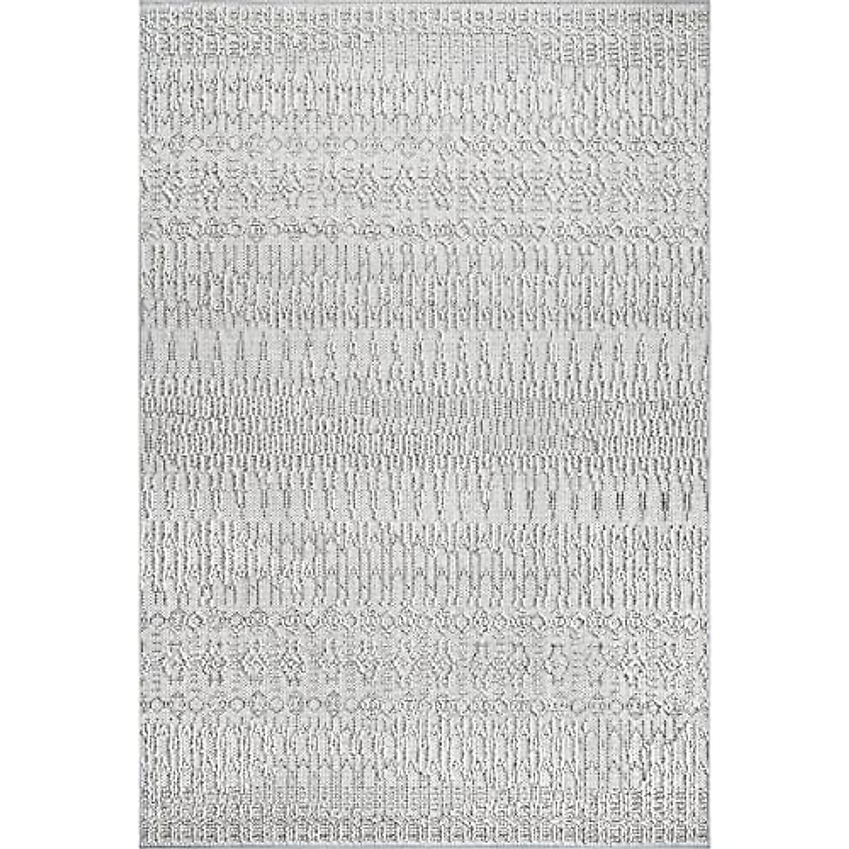 nuLOOM Teagan Textured Abstract Area Rug, 7' 10" x 10', Grey
