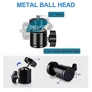 Mini Projector Tripod, JCWINY Metal Mini Tripod with Ball Head Mount, Desktop Tabletop Stand Tripod for Mini Projector, Smooth 4, Osmo Mobile, Vimble 2, Gimbal Handle Grip Stabilizer and All Cameras