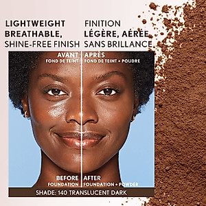 COVERGIRL Clean Invisible Loose Powder - Loose Powder, Setting Powder, Vegan Formula - Translucent Deep, 20g (0.7 oz)