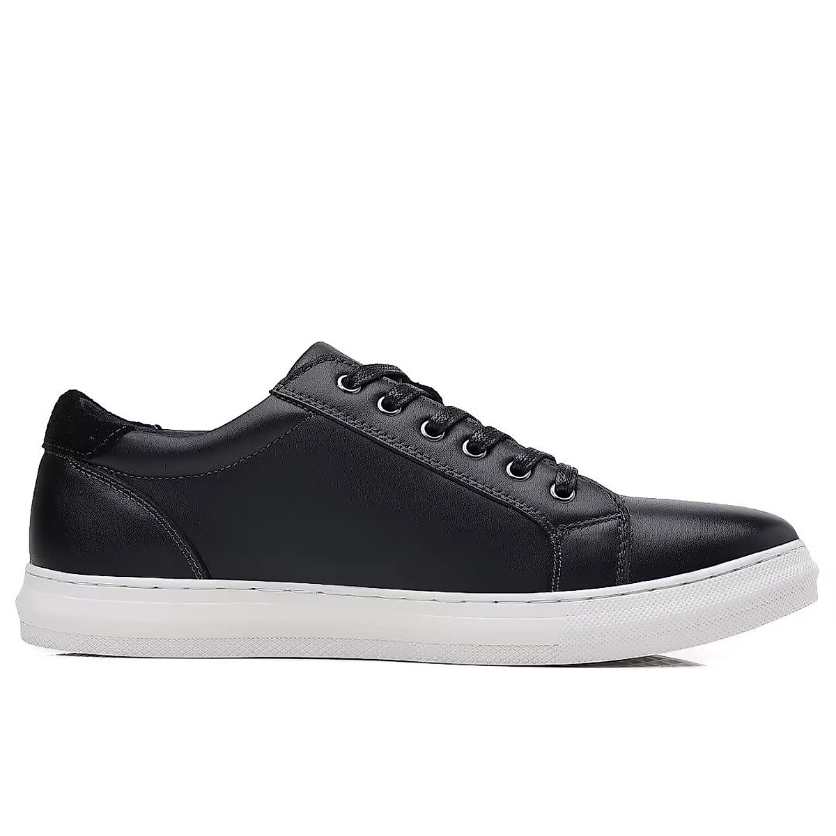Casual Sneakers, Originals Oxford Lace-up Leather Shoes for Men Black 10