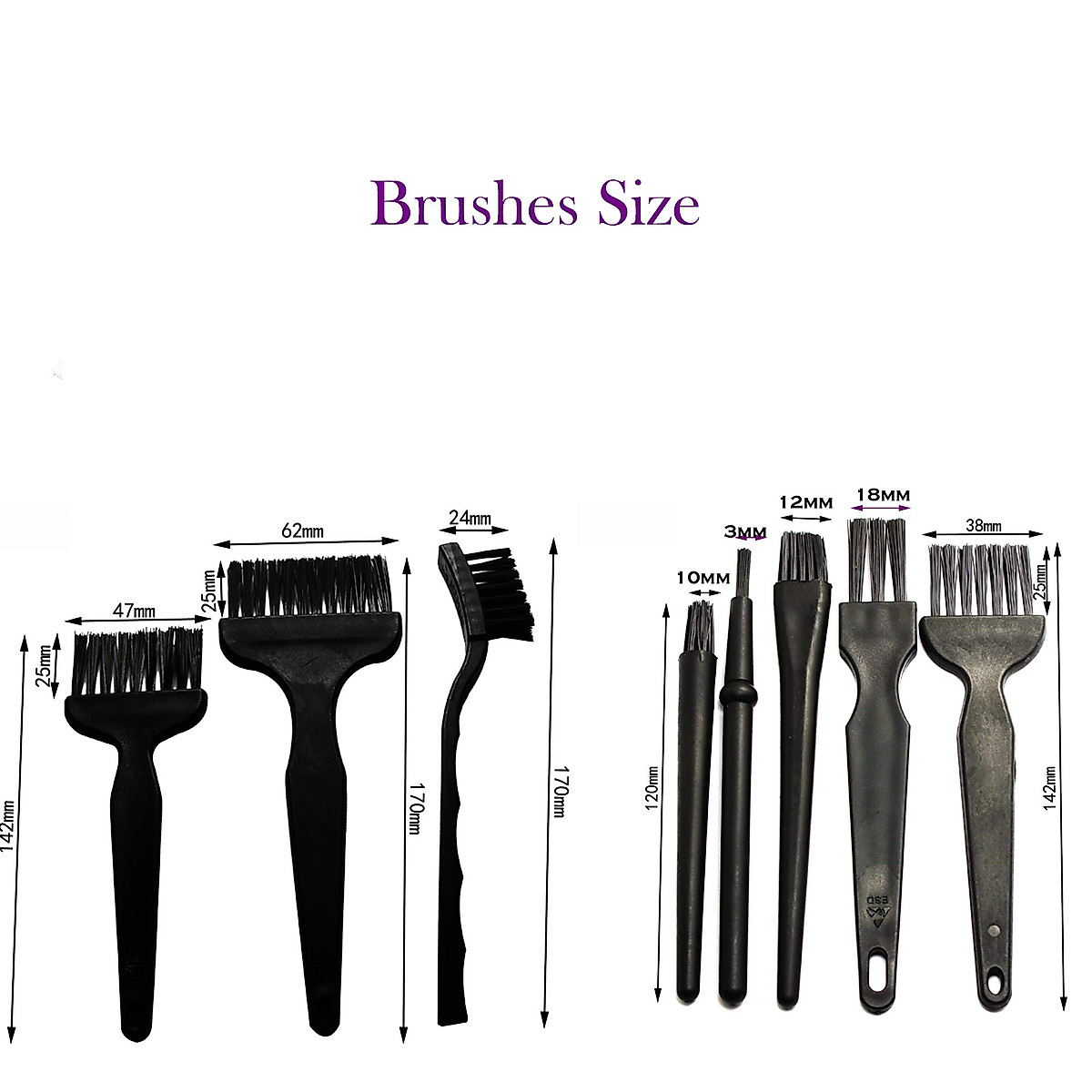 Small Anti Static ESD Safe Cleaning Dust Brush Kit for Phone Computer Keyboard Laptop Screen Camera Lens,ESD Precision Plastic Tweezers Set,Microfiber Cleaning Cloths,Air Blow Cleaner