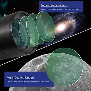 Astromania 2" ED 2X Dual Power Telescope Barlow Lens for Telescopes