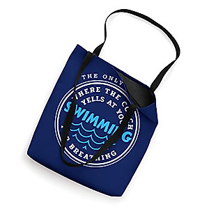 Swim Coach Swimmer / Swimming Team / Competition Breathing Tote Bag