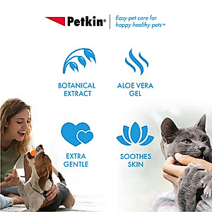 Petkin Jumbo Pet Eye Wipes, 80 Extra Moist Wipes, 2 Pack - Natural Formula Gently Removes Dirt, Discharge, & Tear Stains - Safe, Convenient, & Easy to Use Pet Wipes for Dogs, Cats, Puppies & Kittens