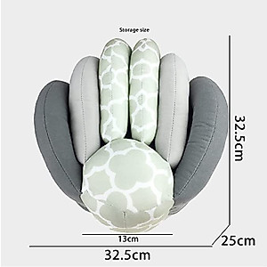 DFD Duoduo Multi-Function Breast Feeding Pillow Maternity Nursing Pillow，Best for Mom,Adjustable Height, Grey