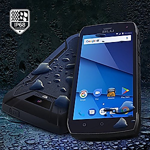 BLU T0010UU BLACK Tank Xtreme Pro -Water proof Smartphone, 4G LTE -Black