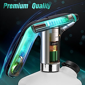 Electric Water Sprayer - 1/2 Gallon Sprayer Automatic Plant Mister Spray Bottle 2L Watering Can Fine Mist Sprayer for Indoor Outdoor Plants Garden Sprayer (White)