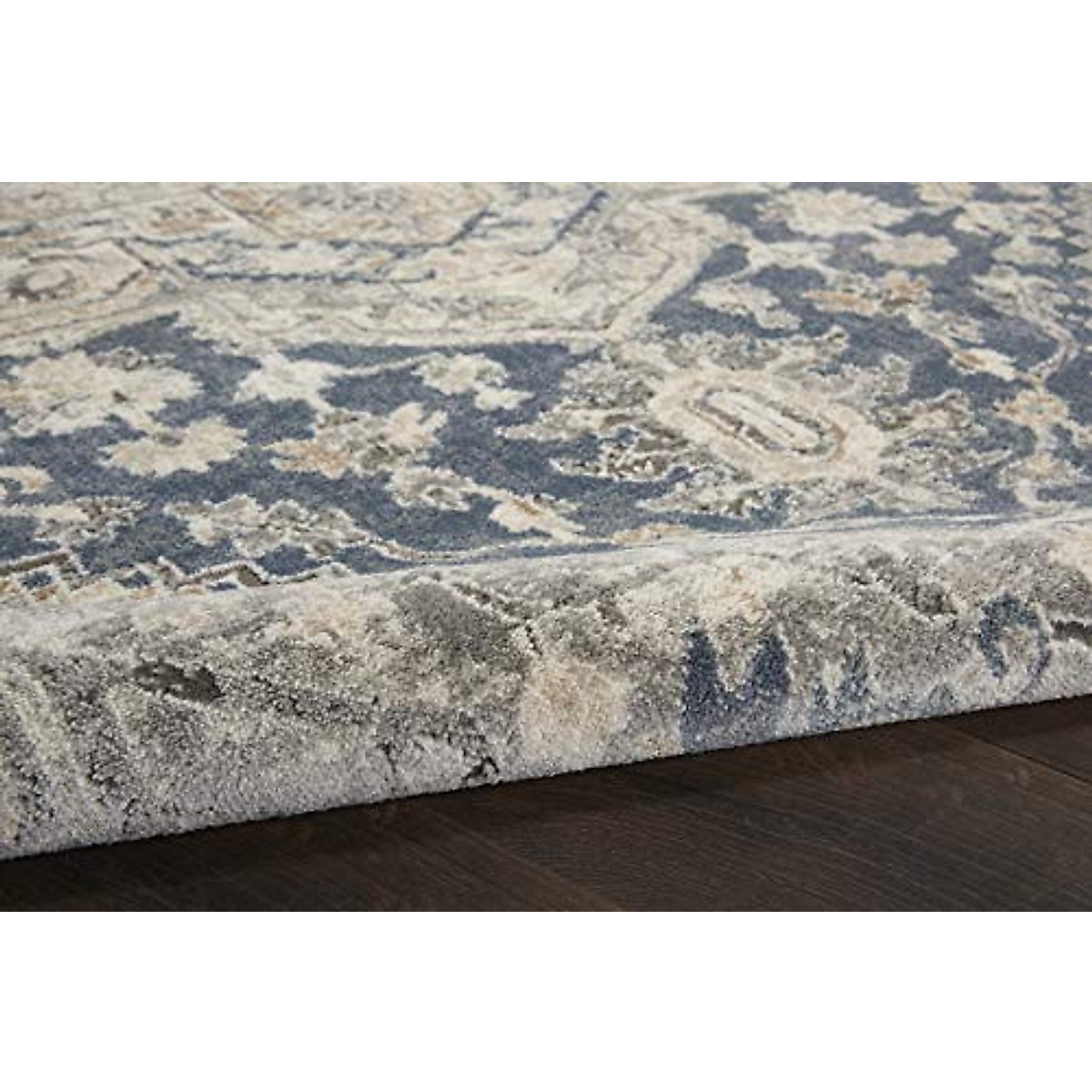 Nourison Concerto Persian Ivory Blue 7'10" x 9'10" Area -Rug, Easy -Cleaning, Non Shedding, Bed Room, Living Room, Dining Room, Kitchen (8x10)