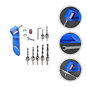 Angoily Burr Device Set Portable Grinder Electric Sharpener Diamond Drill Bit Drill Polishing Kit Drill Bit Sharpening Tool Drill Grinder Attachment Drill Bit Sharpener 3 Sets