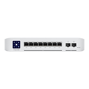 Ubiquiti Networks Managed Layer 3* Switch with (8) 2.5GbE RJ45 Ports with, W126421663 ((8) 2.5GbE RJ45 Ports with PoE+ for Wi-Fi 6 APs and (2) 10GbE SFP+ Ports for BER uplinks UniFi Enterprise)